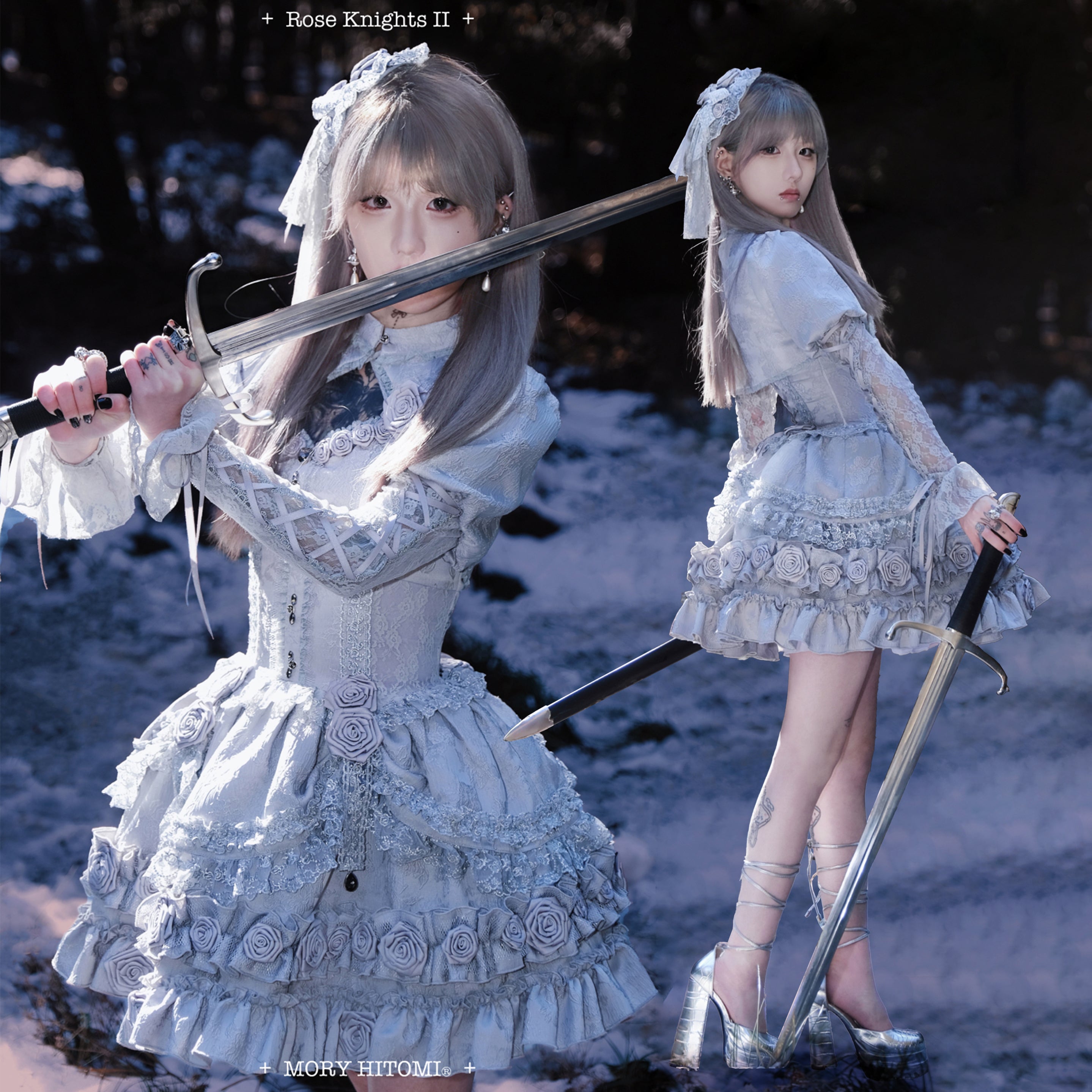 Rose Knight 2.0 Series elegant gothic lolita dress – MORY HITOMI